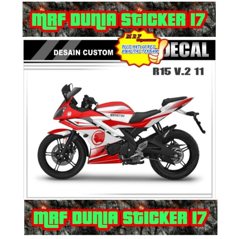 Jual Decal Stiker Motor Yamaha R15 V2 Full Body Modifikasi 11 | Shopee ...