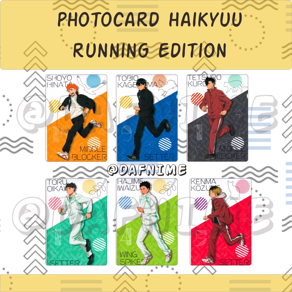 Jual HAIKYUU RUNNING EDITION ANIME PHOTOCARD | Shopee Indonesia
