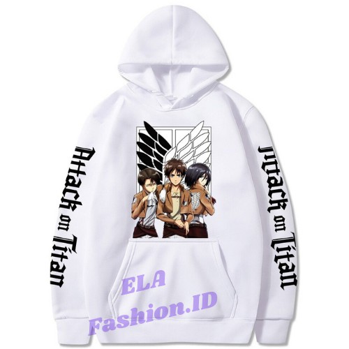 Jual Hoodie Sweater Jaket AOT Anime Manga Attack on Titan shingeki no ...