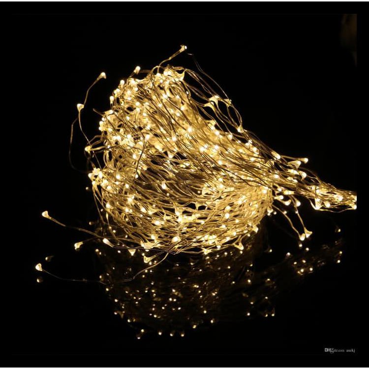 Jual Lampu Tumblr Fairy Peri Kawat Natal Led String Wire Warm White 100 ...