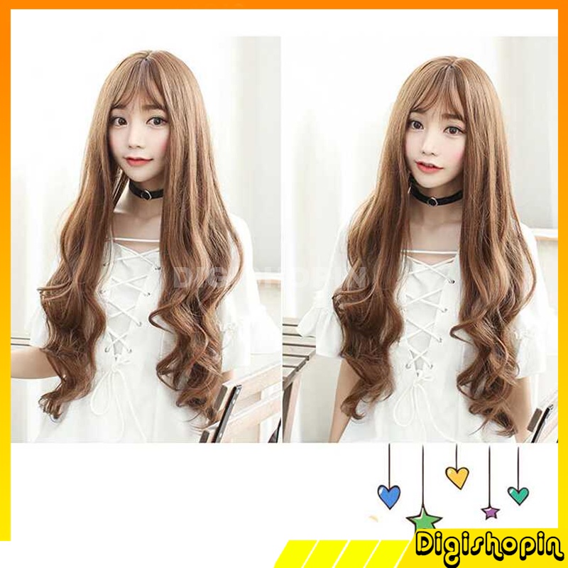 Jual Wig Rambut Palsu Model Wavy 65 cm / Wig Cewe 65cm / Rambut Palsu ...