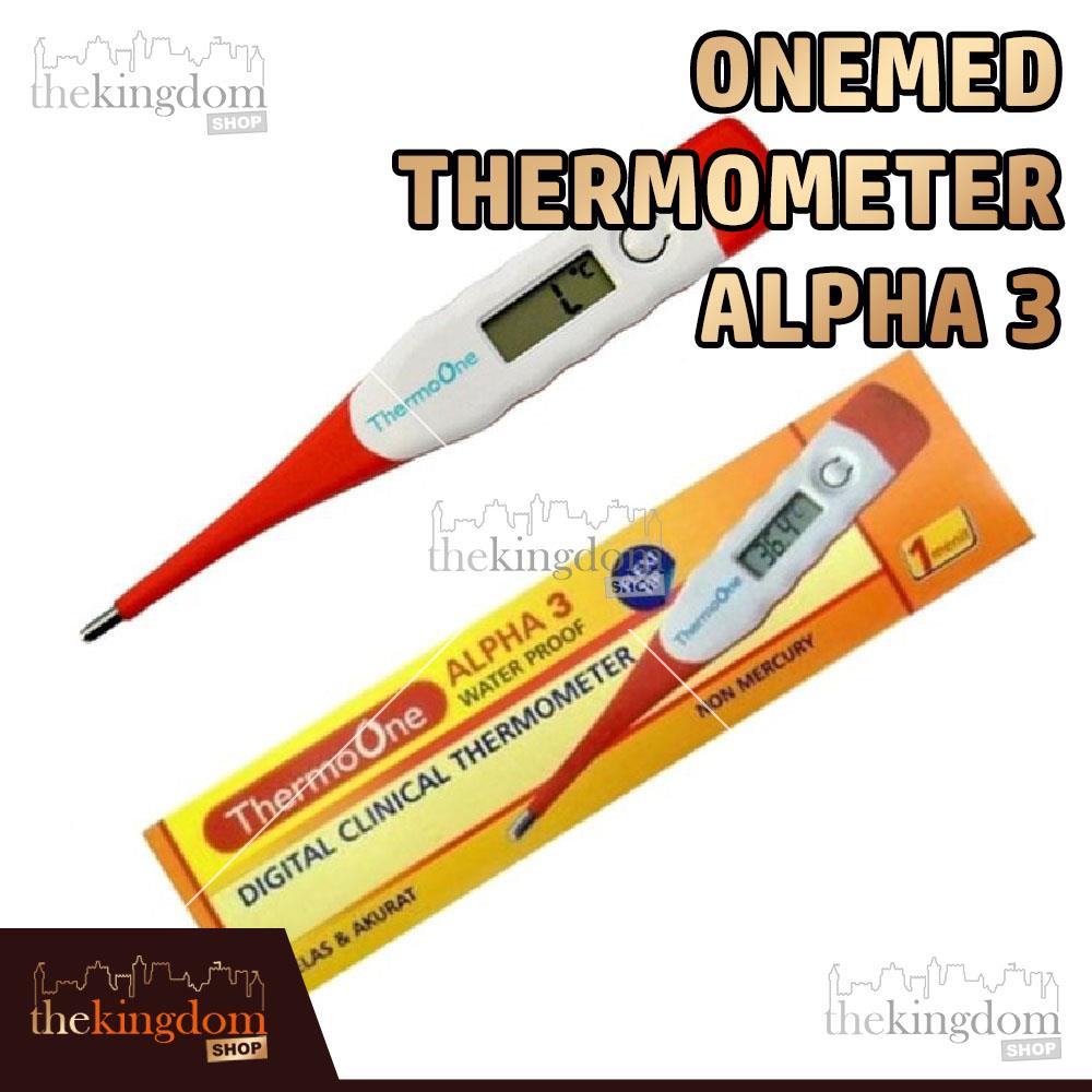 Jual OneMed Thermometer Alpha 3 One Med Termometer Digital Waterproof ...