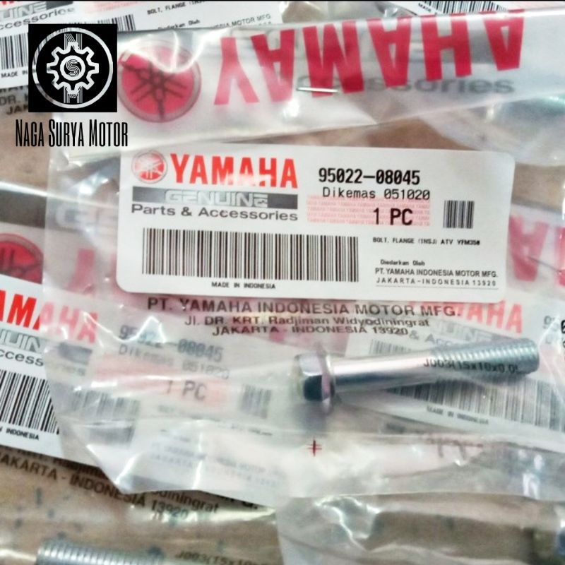 Jual Baut bolt blok bak CVT Yamaha Aerox 155 95022-08045 ORI YGP ...