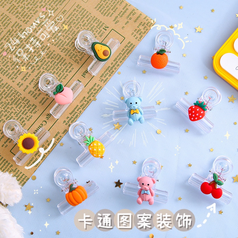 Jual Binder Clip Penjepit Kertas Plastik Motif Lucu Cute Penjepit ...