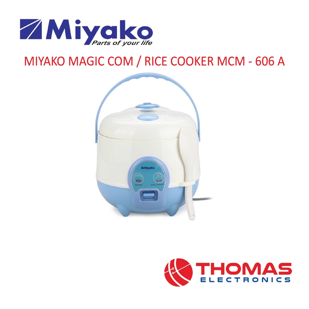 Jual Miyako Magic Com Rice Cooker MCM 606 A Penanak Nasi 0.6 Liter ...