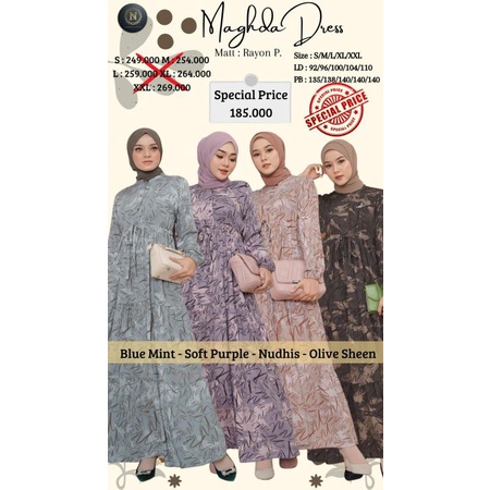 Jual Maghda Dress nadheera luxury | Shopee Indonesia