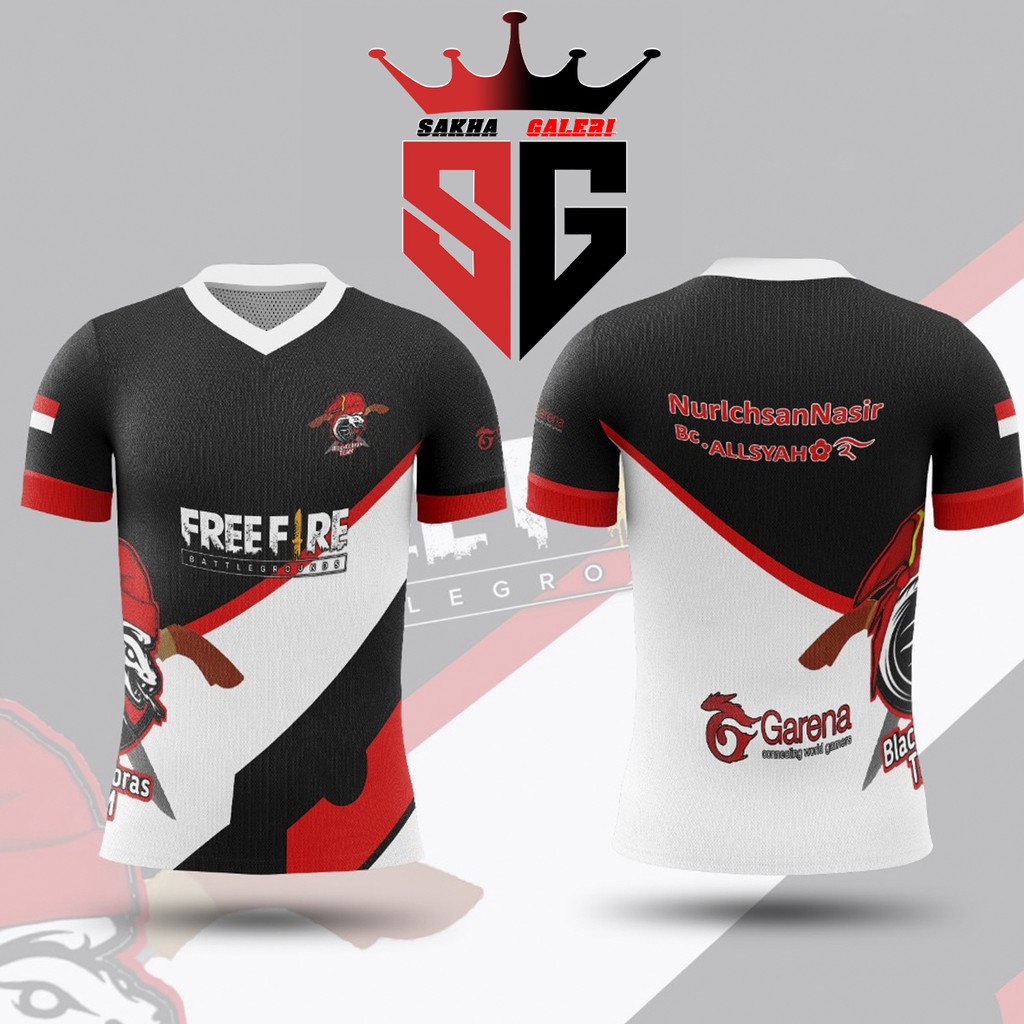 Jual JERSEY GAMING FREE FIRE ANAK MURAH ESPORT CUSTOM DESAIN BISA PAKAI ...