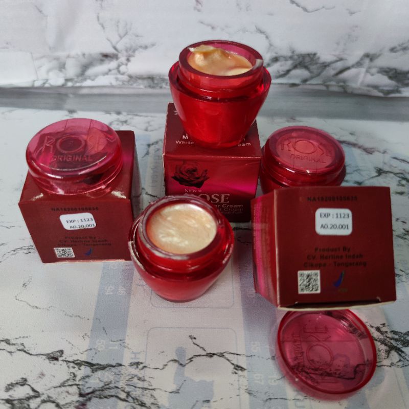 Jual CREAM ROSE ORIGINAL BPOM per 6pcs, KINCLONG, ALAS BEDAK ALAS ...