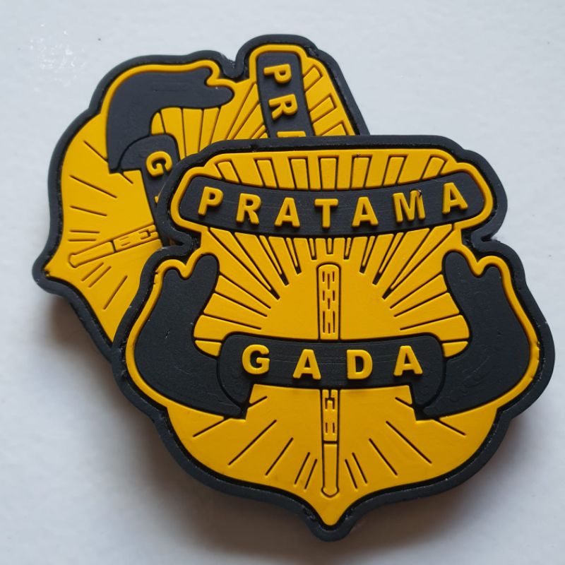 Jual patch rubber logo gada pratama security satpam - rubber patch ...