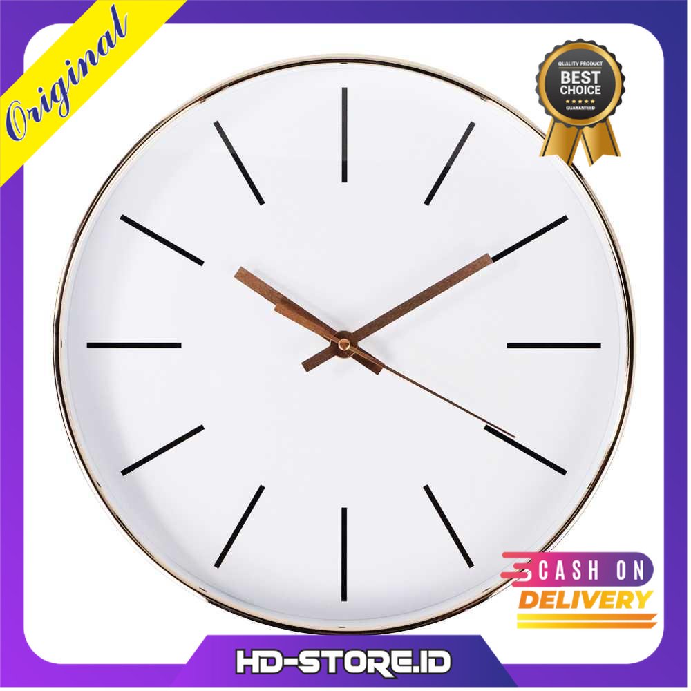 Jual Jam Dinding Bulat Silent Movement Model Modern - H6589 | Shopee ...