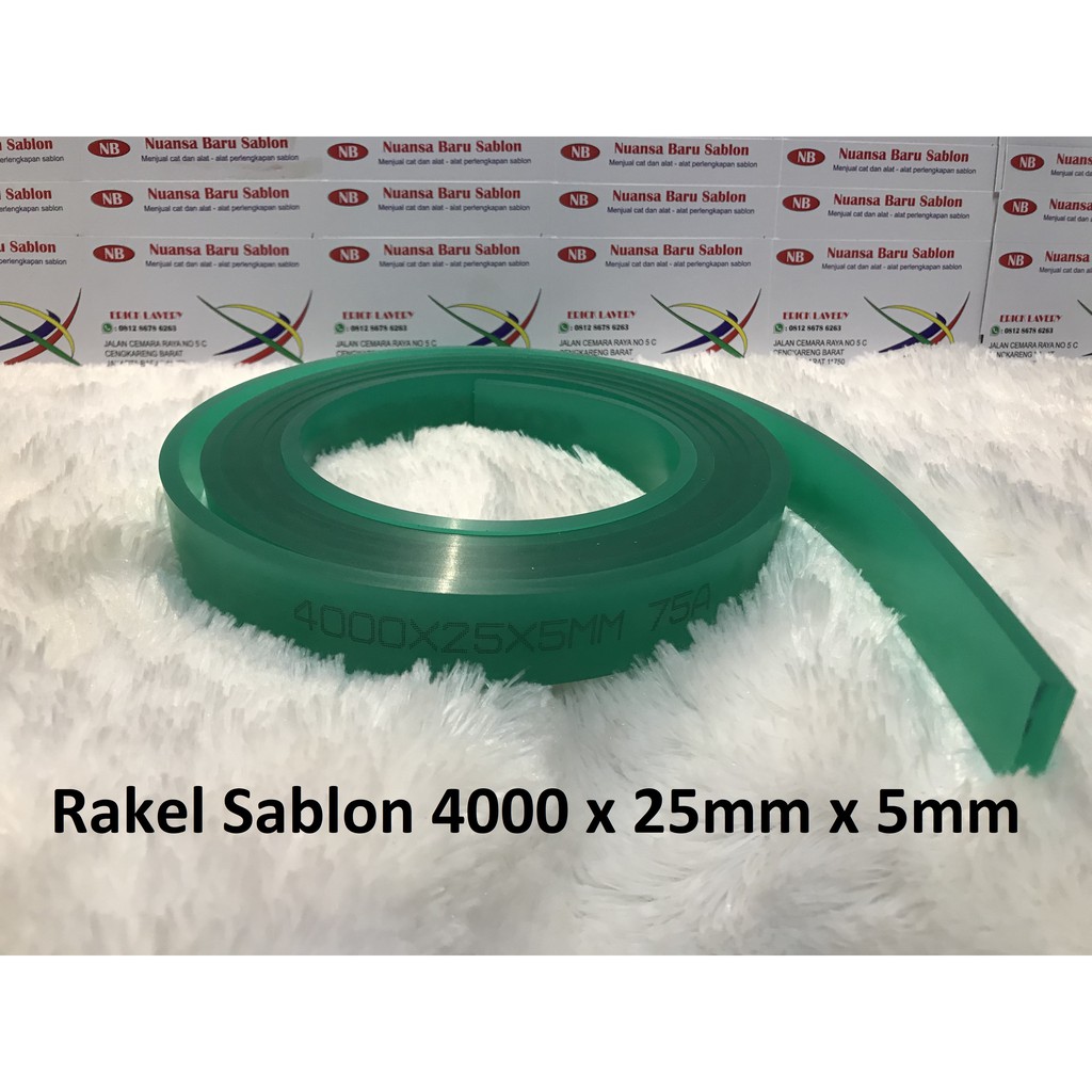 Jual Rakel Sablon (PAPAK) + FREE Gagang Kayu (SOLVENTBASE) (HIJAU ...