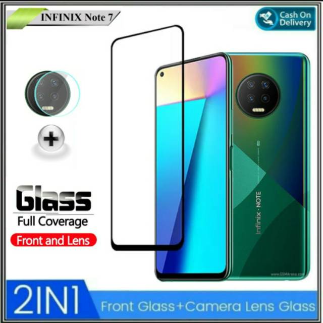 Jual PAKET 2IN1 Tempered Glass Infinix Note 7 6.95 Inch Free Anti Gores ...