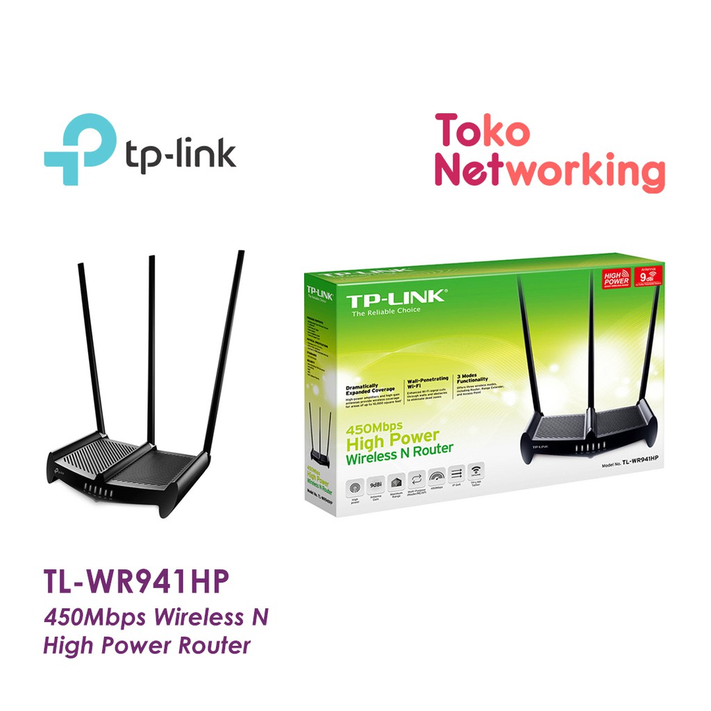 Jual TPLINK TL-WR941HP : 450Mbps High Power Wireless N Router tplink ...