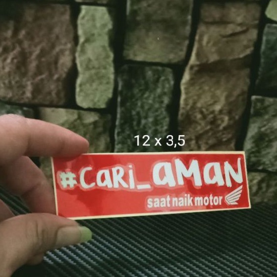 Jual STICKER CARI AMAN SAAT NAIK MOTOR | Shopee Indonesia