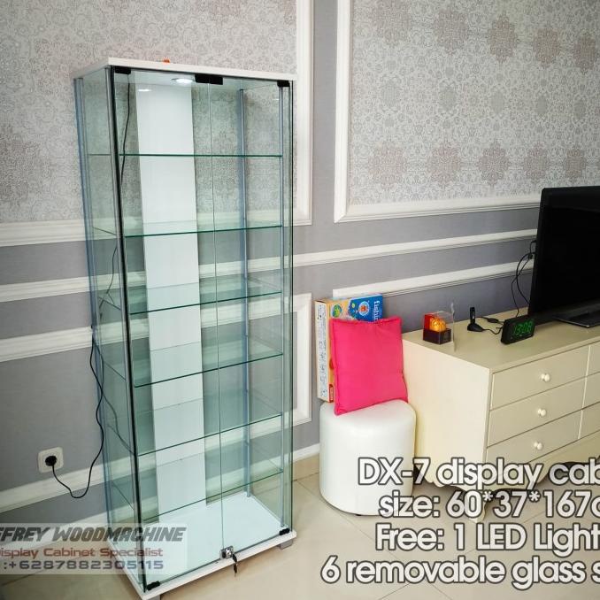 Jual Lemari Rak Kaca Action Figure Pajangan Pajang 60 Cm 2 Pintu ...