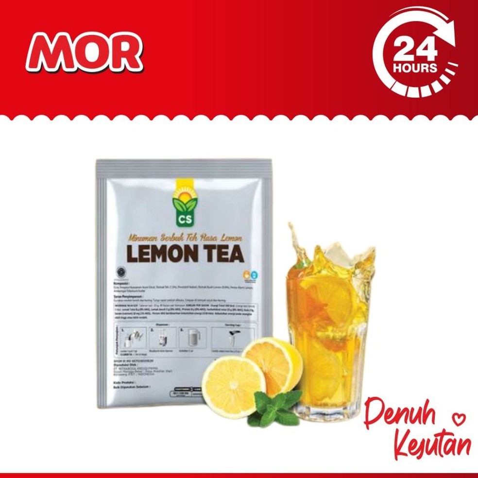 Jual CS FOOD Lemon Tea Minuman Bubuk Instan Teh Lemon 1 kg | Shopee ...