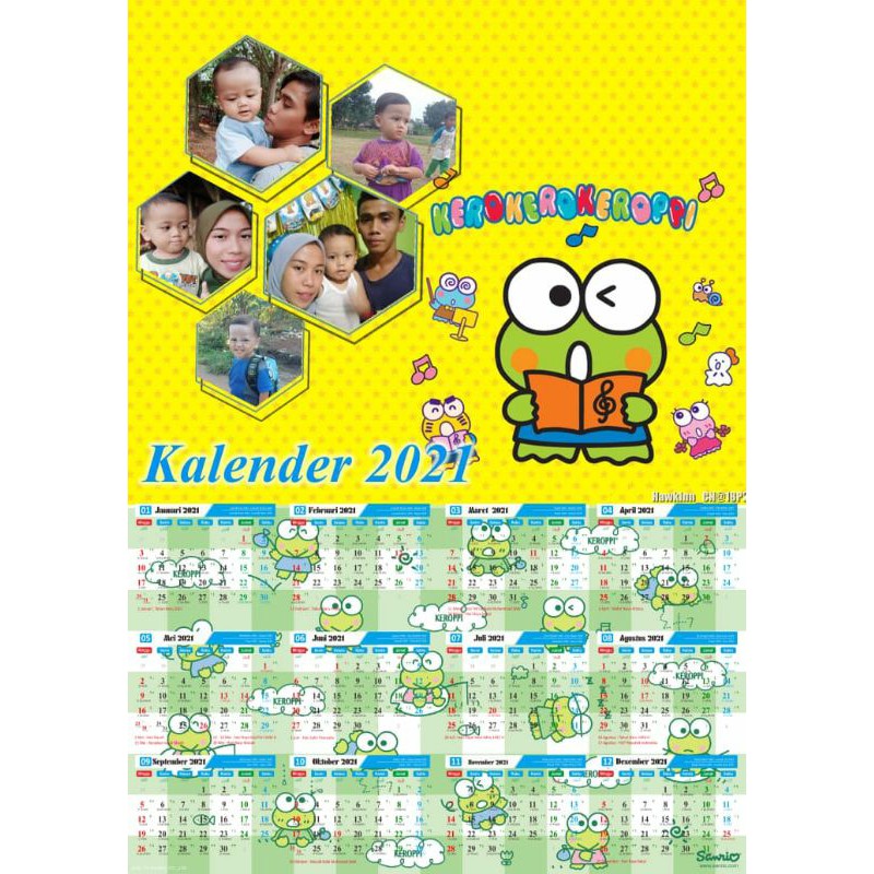 Jual cetak Kalender 2021 karakter bisa request nama | Shopee Indonesia