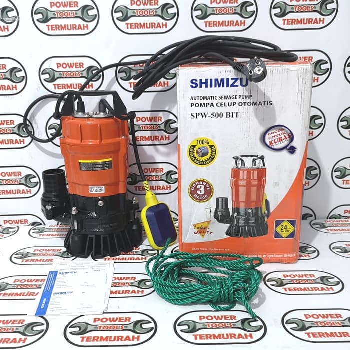 Jual Pompa Celup SPW-500 BIT Shimizu 2" Auto Kuras Kolam Otomatis SPW ...