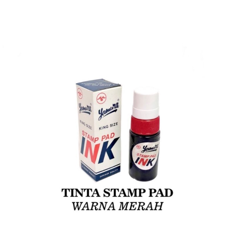 Jual Tinta Stamp Pad Merah (Yamura) - Tinta Stempel Stampel Flash ...