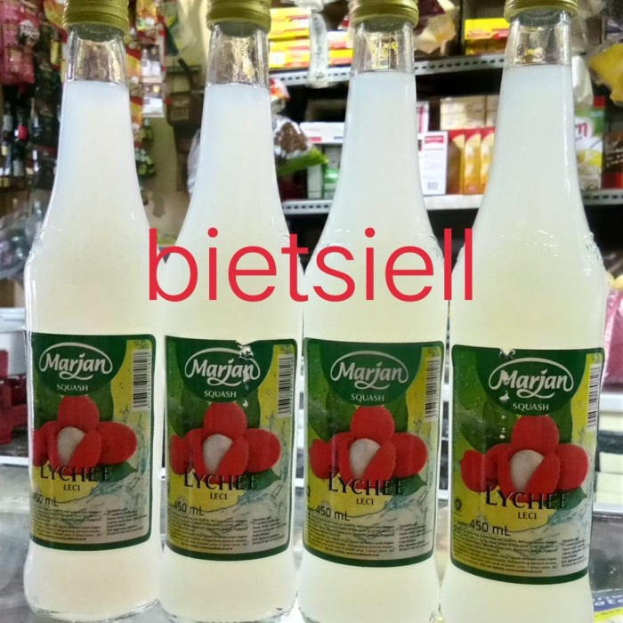 Jual marjan squash sirup leci lychee 450 ml gosend/grab | Shopee Indonesia