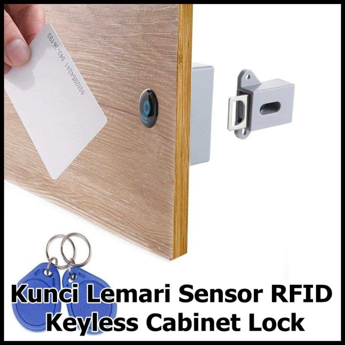 Jual Security Kunci Lemari Sensor RFID Keyless Cabinet Lock SCRFID ...