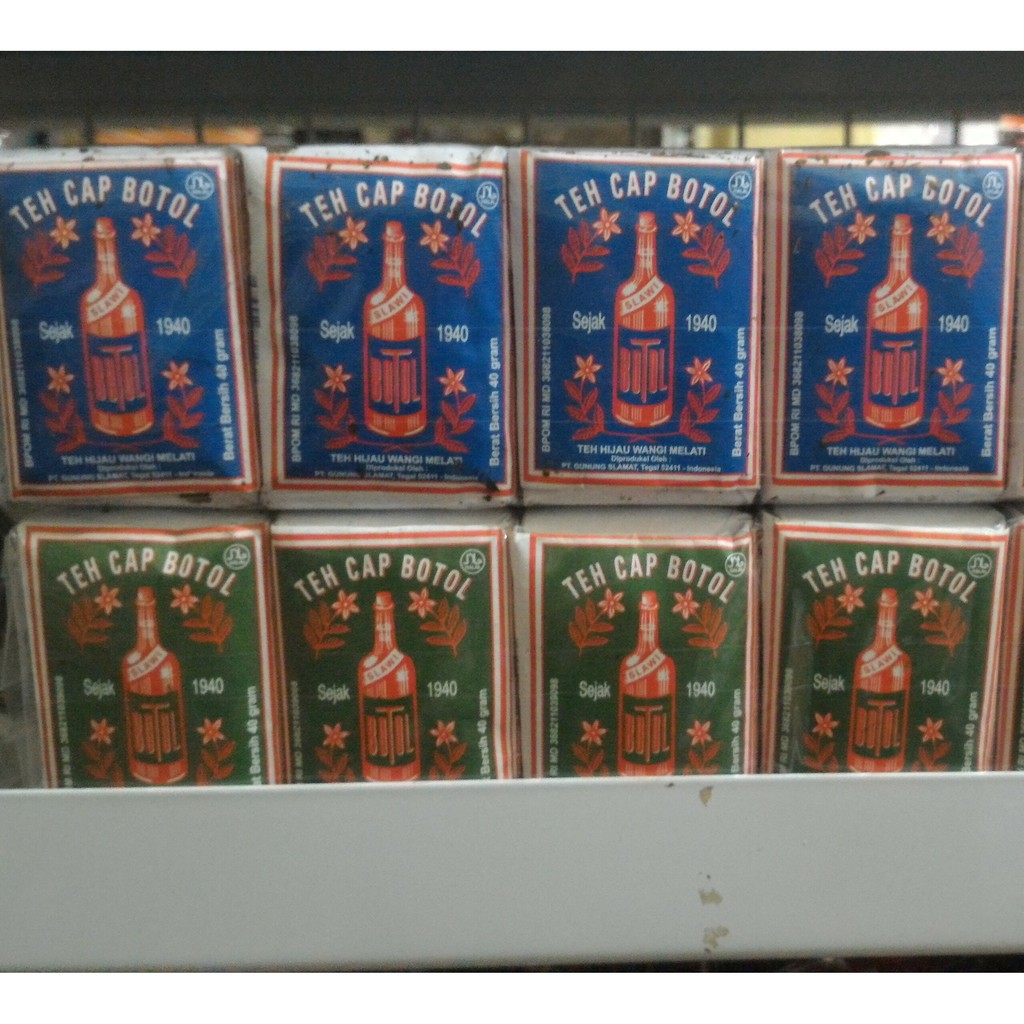 Jual TEH CAP BOTOL 40 GRAM / TEH BOTOL BUBUK (1 PAK=10 PCS) | Shopee ...