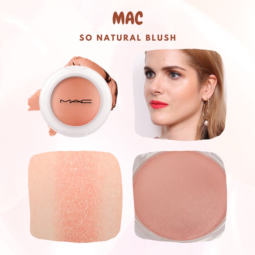 Jual MAC Glow Play Blush - So Natural | Shopee Indonesia