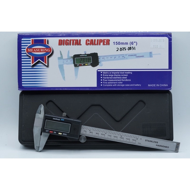 Jual Jangka Sorong Sigmat Sketmat Vernier Digital Caliper 150mm LCD Digital Electronic Carbon ...