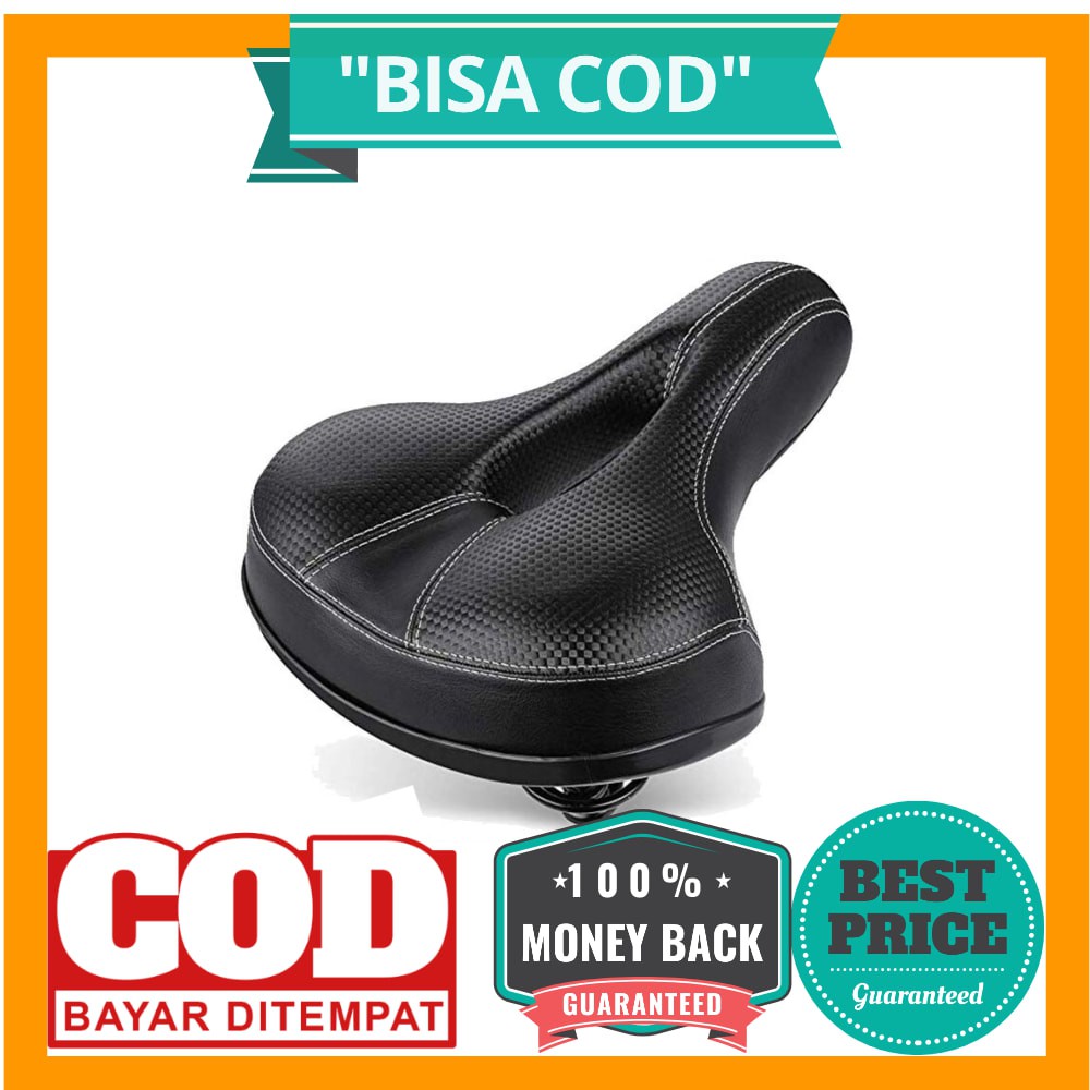 Jual BISA COD UpperX Jok Sadel Sepeda Bike Saddle Wide Seat Soft Pad ...