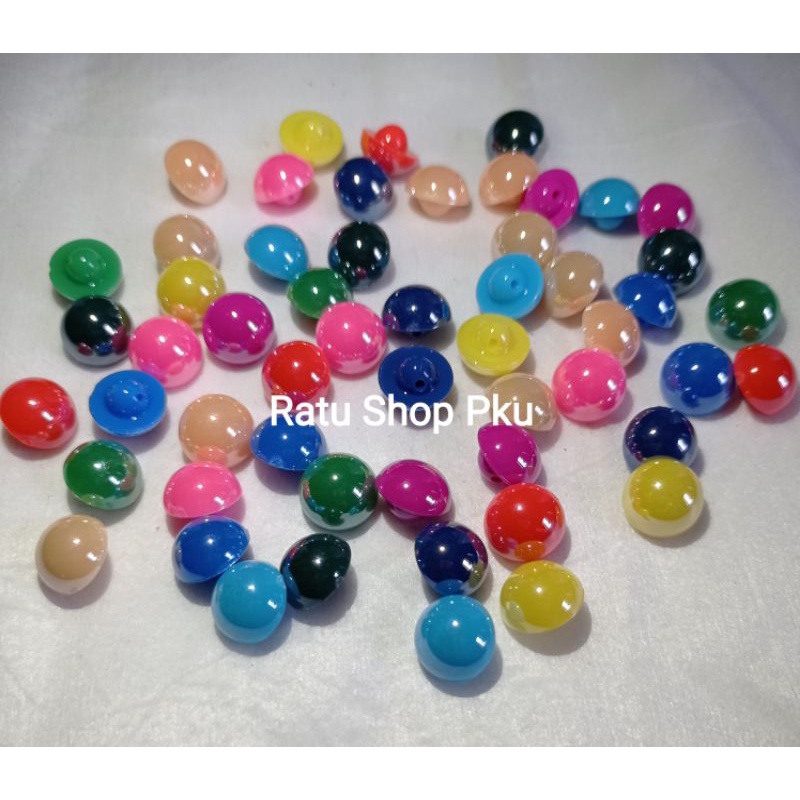 Jual Kancing Mutiara Kristal Kilat Jamur Taiwan Baju Kebaya 12mm (Gbr 1 ...