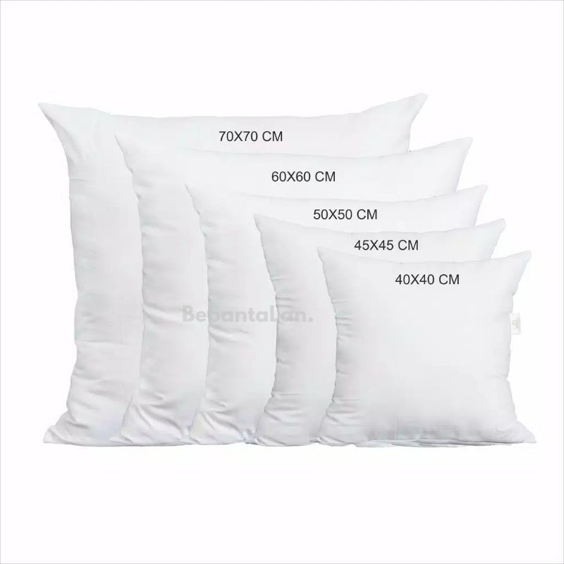 Jual Bantal Sofa Ukuran 50x50 60x60 70X70 80X80 Insert Bantal Kursi ...