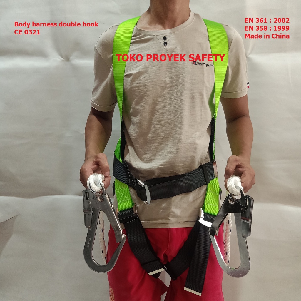 Jual FULL BODY HARNESS DOUBLE HOOK | Shopee Indonesia