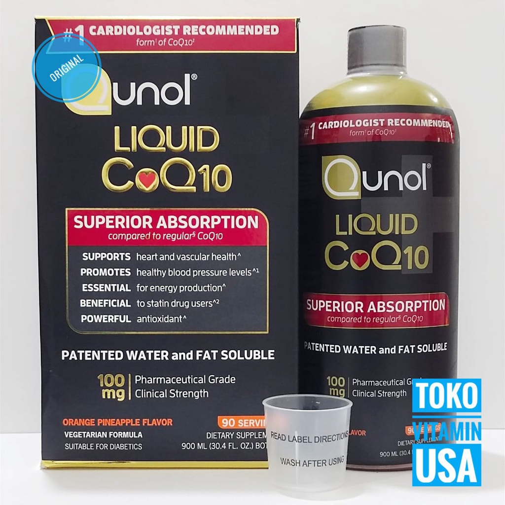 Jual Qunol Liquid CoQ10 Superior Absorption 100mg 900ml Qunol Liquid ...