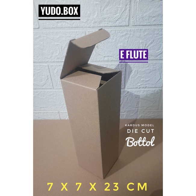 Jual kardus karton uk.7 x 7 x 23 cm model diecut botol | Shopee Indonesia