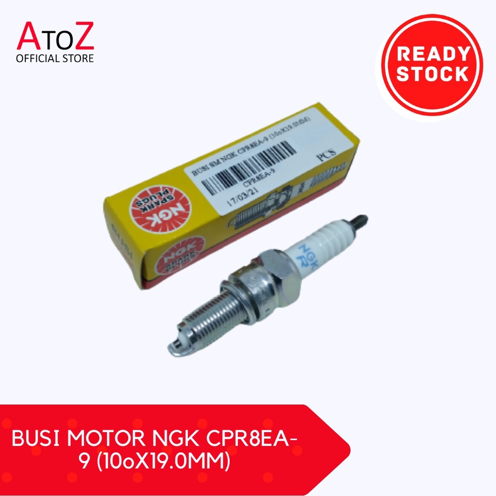 Jual BUSI MOTOR NGK CPR8EA-9 (10oX19.0MM) | Shopee Indonesia