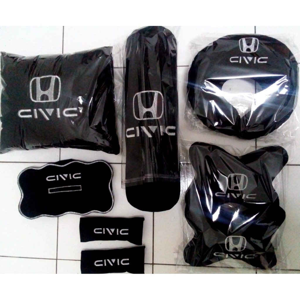 Jual Car set 6 in 1 bantal mobil Honda Civic Aksesoris Interior ...