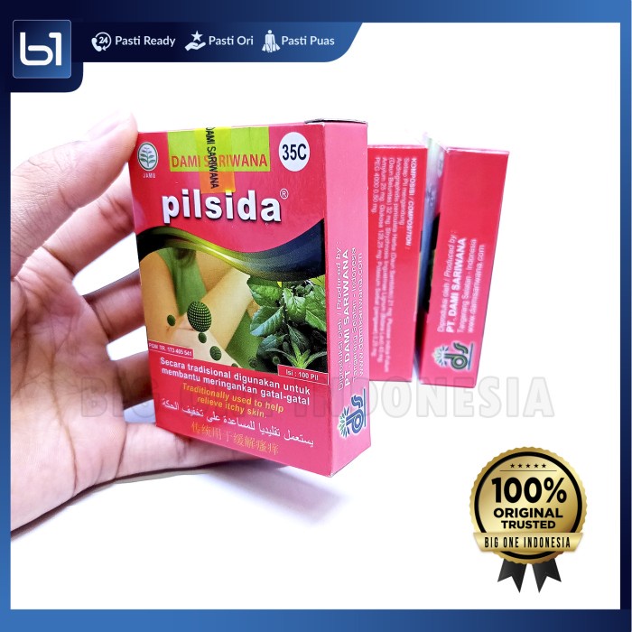 Jual PILSIDA Obat Herbal 100 Pil, Mengurangi Rasa Kulit Gatal, Bisul ...