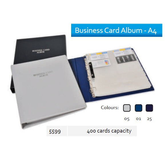 Jual BANTEX Business Card Album A4 5599 (27 x 23 cm / 400 cards ...