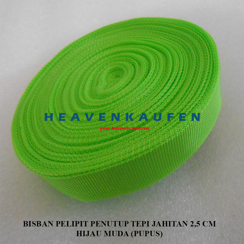 Jual Bisban Pelipit Webbing PCR Penutup Bungkus Tepi Jahitan 2,5 cm ...