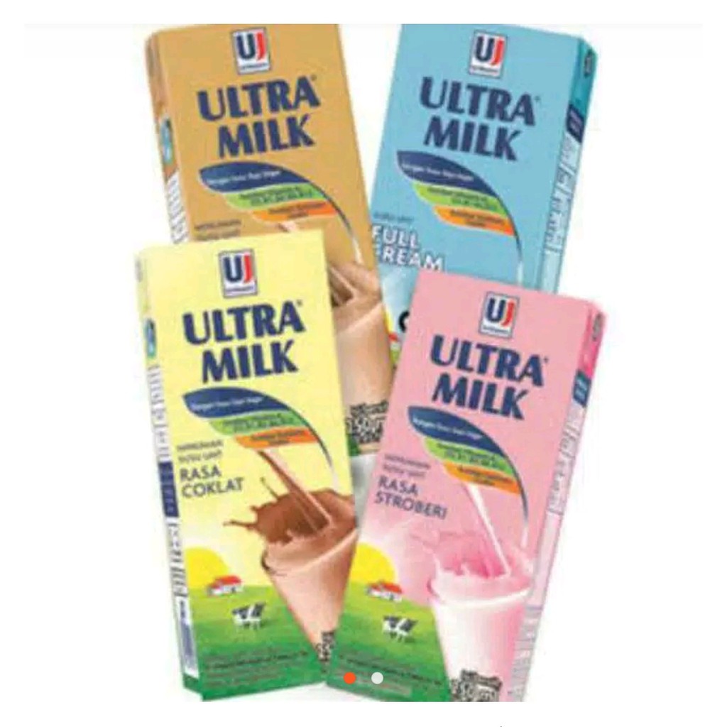 Jual SUSU ULTRA MILK FULL CREAM - 250 Ml | Shopee Indonesia