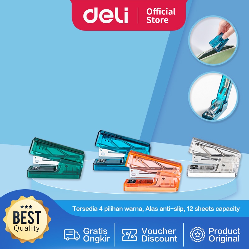 Jual Nusign Stapler / Stapler Transparan Mini Kapasitas 12 lembar 4 ...