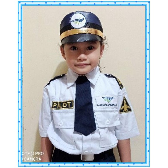 Jual Baju Pilot Garuda Indonesia Cewek Kostum Pilot Garuda untuk anak ...