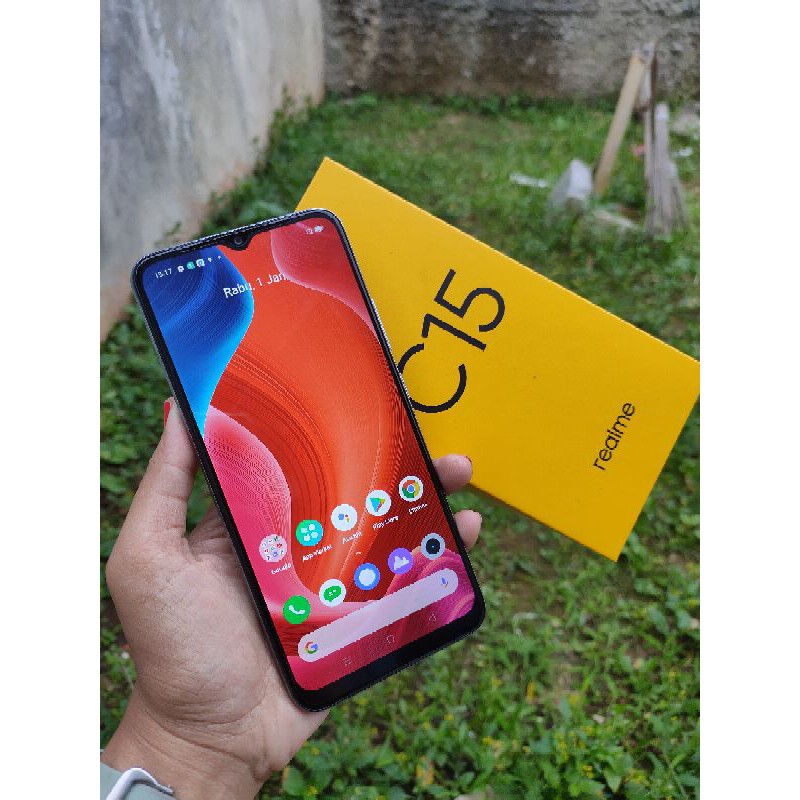 Jual Realme C15 Ram 3/64 GB ( SECOND ) | Shopee Indonesia