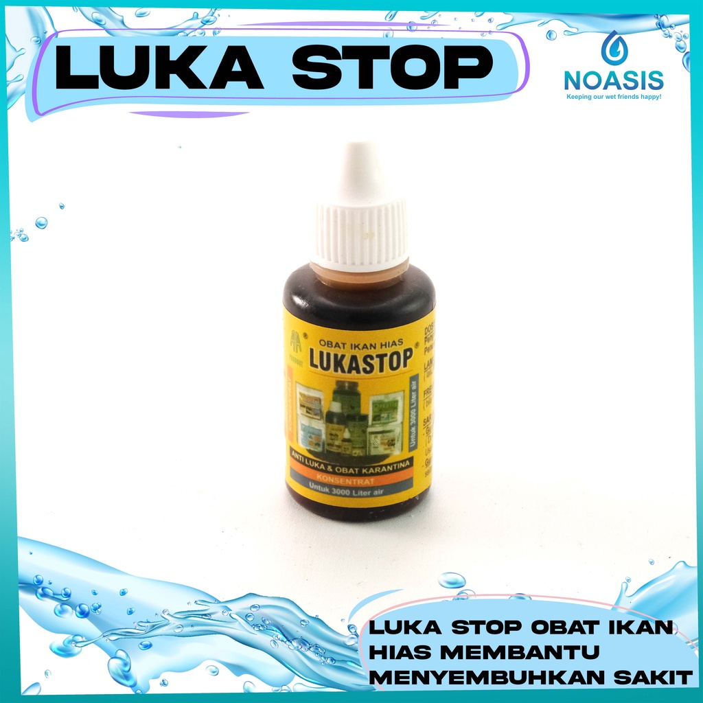 Jual OBAT IKAN LUKA STOP / OBAT BOROK, LUKA, JAMUR / 30 ML LUKASTOP ...