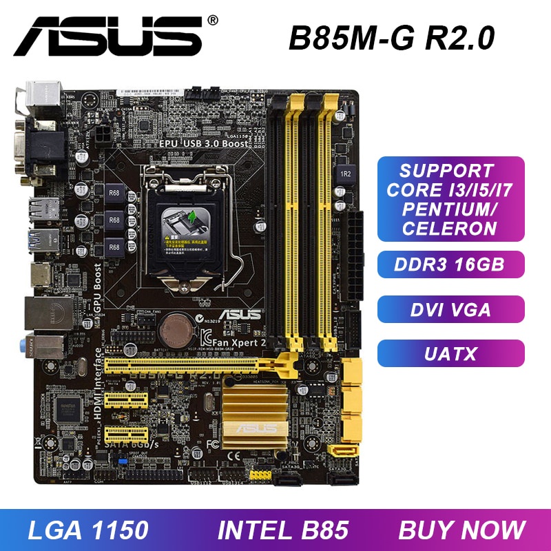 Jual PREORDER ASUS B85M-G R2.0 Motherboard 1150 Motherboard DDR3 Intel B85 B85M 16GB PCI-E 3.0 ...