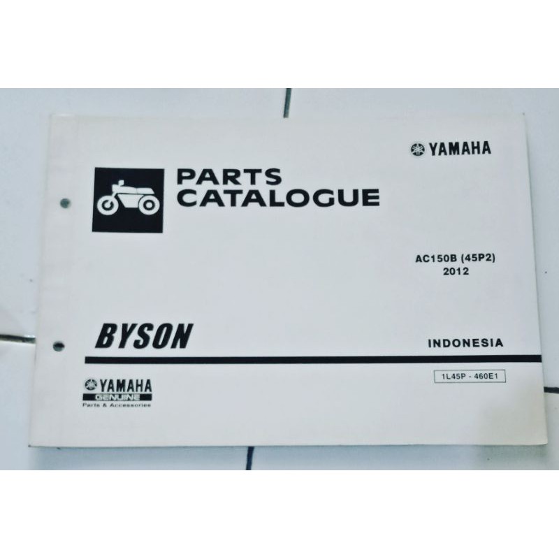Jual Buku part katalog Parts part catalogue yamaha Byson copy original ...