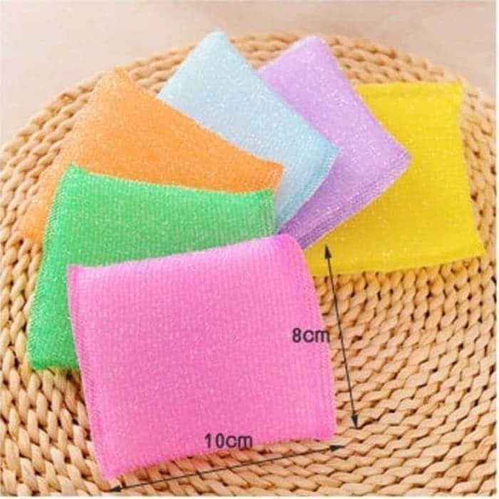 Jual Spons Cuci Piring Warna Warni Spon Sponge Sabut Jaring Alat ...