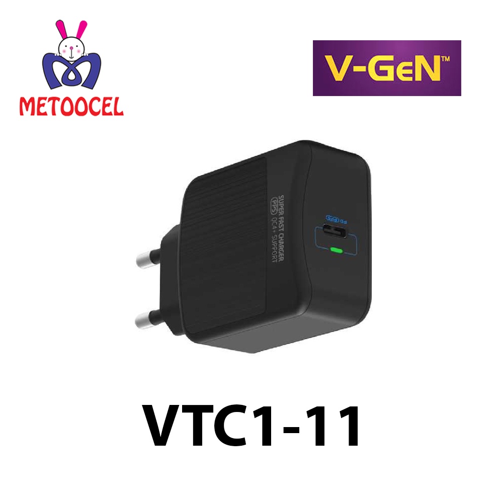 Jual Adaptor Charger 45W V-GeN VTC1-11 Fast Charging QC 4.0 PD Type C ...