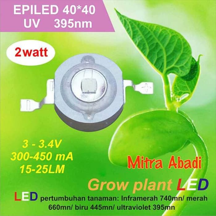 Jual HPL 1 WATT UV EPILED GROW PLANT 395 NM HIGH POWER LEDELKT_515 ...