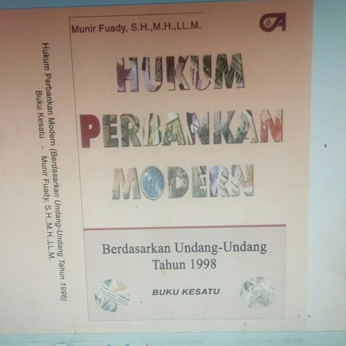 Jual Hukum Perbankan Modern Buku Kesatu Munir Fuady ((YZ Book Store ...